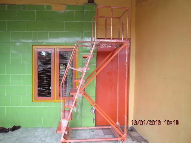 Tangga Swalayan Dorong Orange | Tangga Swalayan | Rak Supermarket